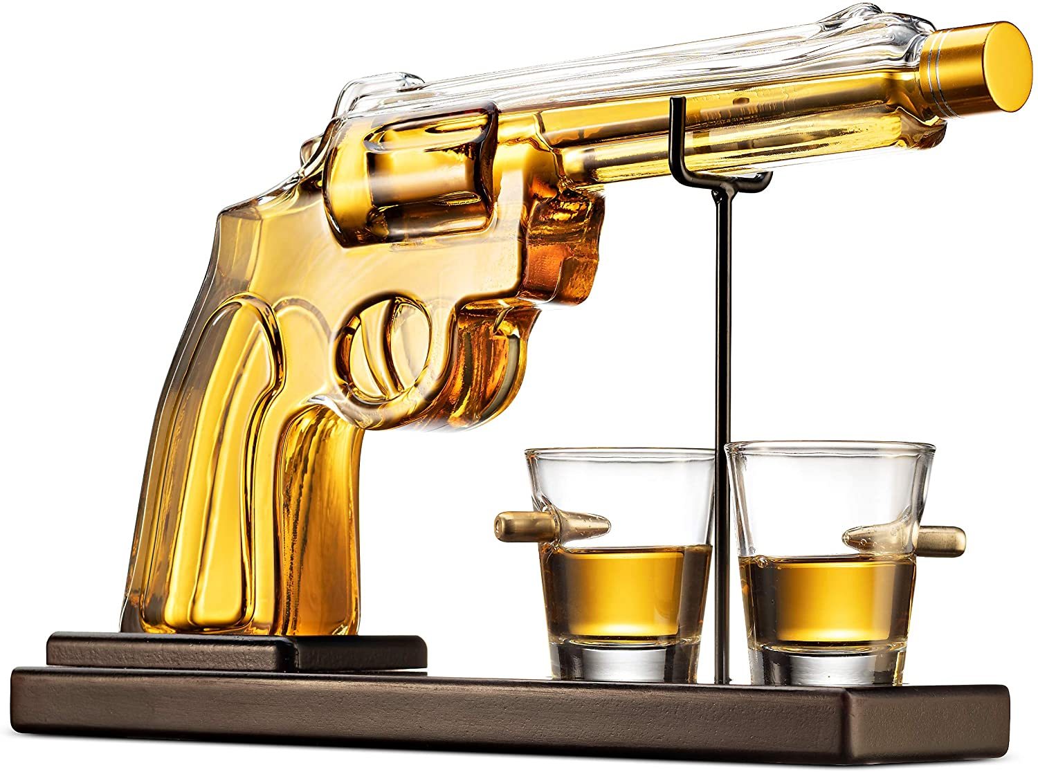 Gun Liquor Decanter Bottle And Bullet Shot Glasses DecanterX Gun Liquor Decanter Bottle And Bullet Shot Glasses DecanterX